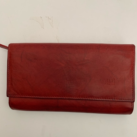 Firenze | Bags | Sabani Firenze Vera Pelle Red Wallet | Poshmark